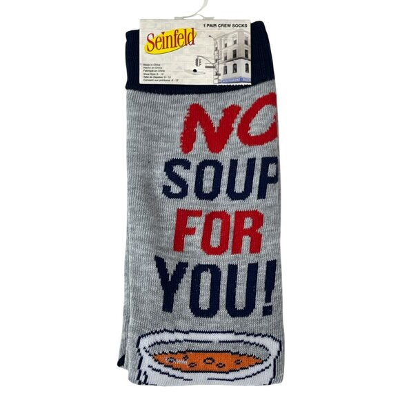 Underwear & Socks | Seinfeld Socks No Soup For You Mens Graphic Tv Show ...